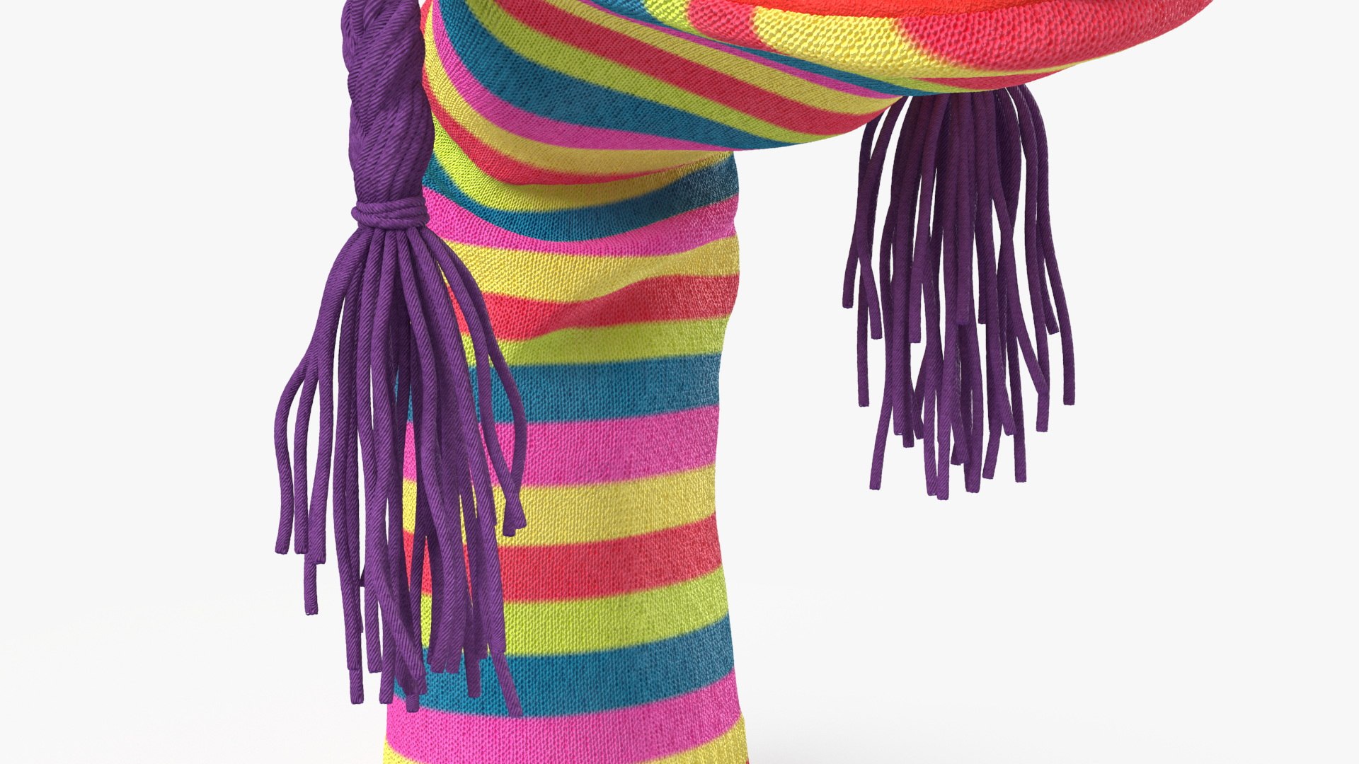 Character Hand Puppet Striped Girl Surprised Pose Model - TurboSquid ...