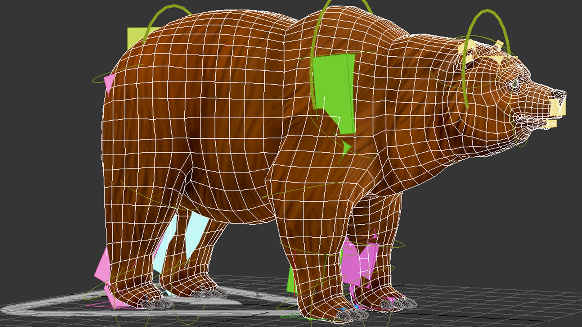 3D Gorilla Bear Rig High-poly Textured - TurboSquid 2340440