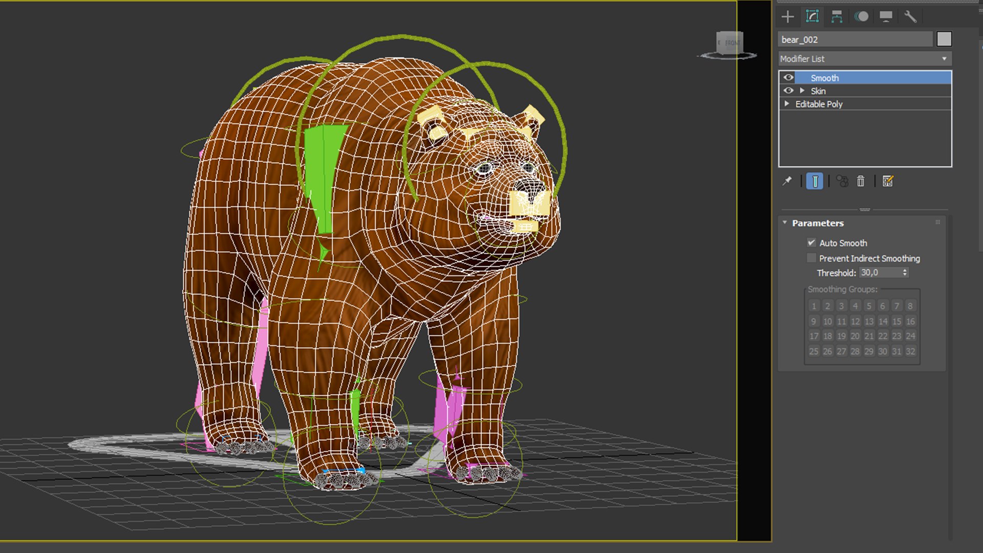 3D Gorilla Bear Rig High-poly Textured - TurboSquid 2340440