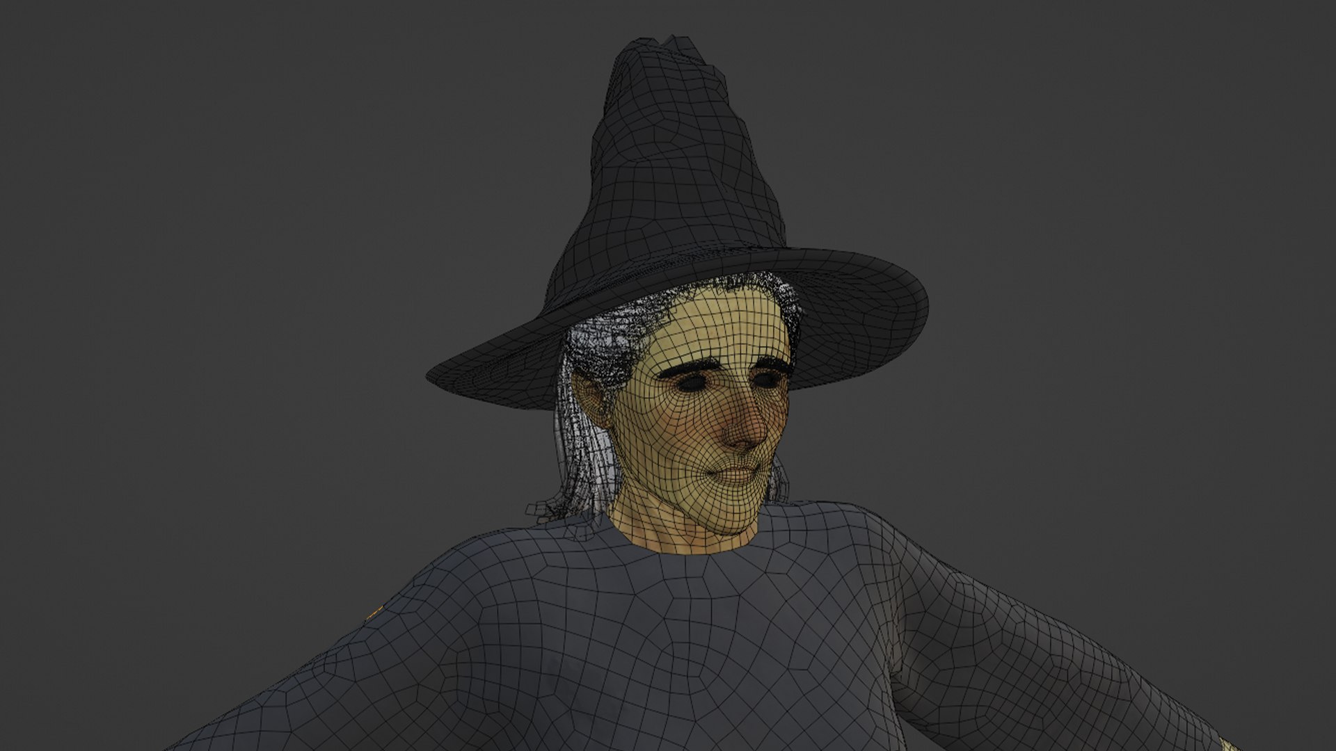 3D Realistic Rigged Terrible Witch Character 3D Model Model ...