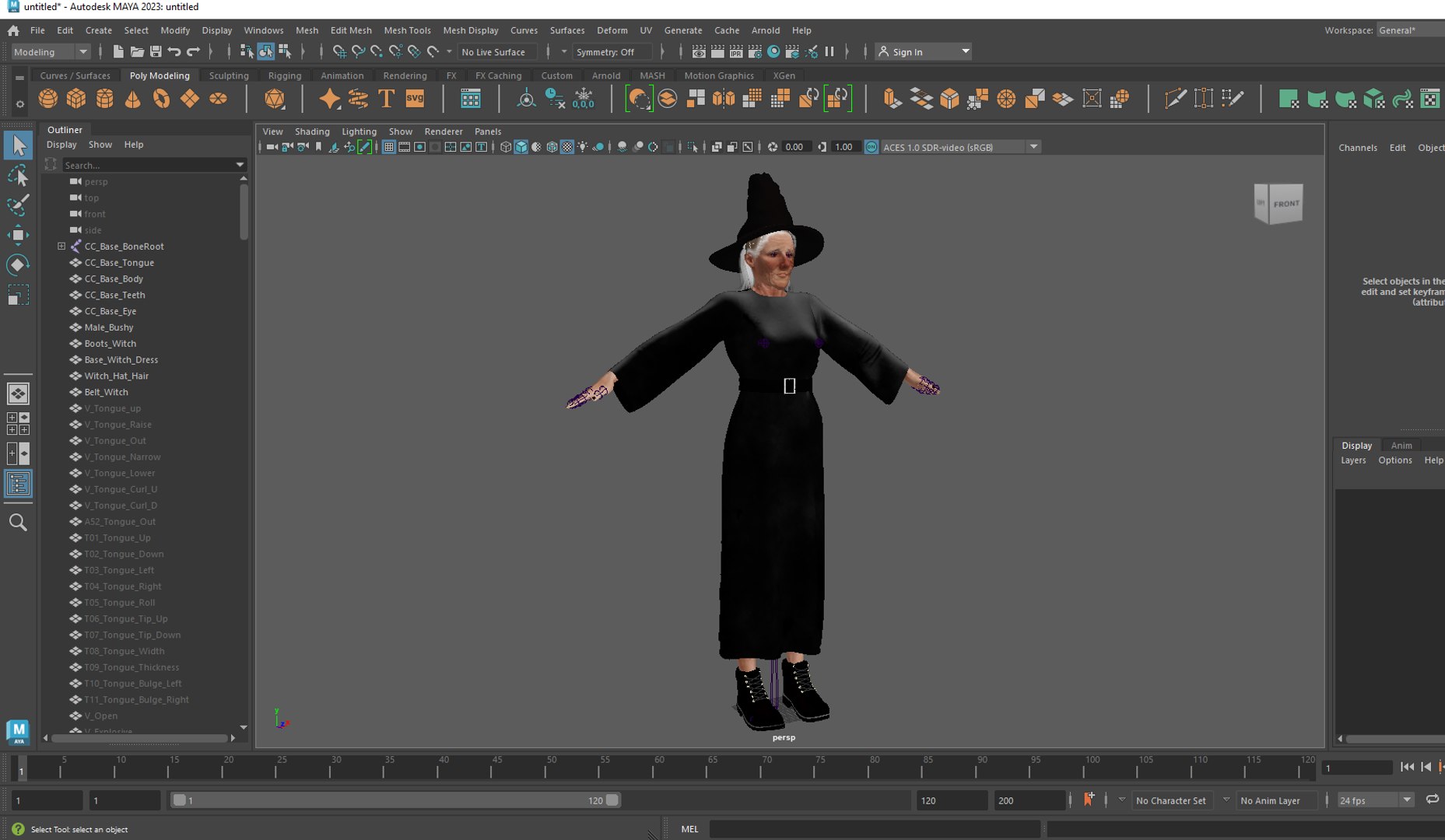3D Realistic Rigged Terrible Witch Character 3D Model Model ...