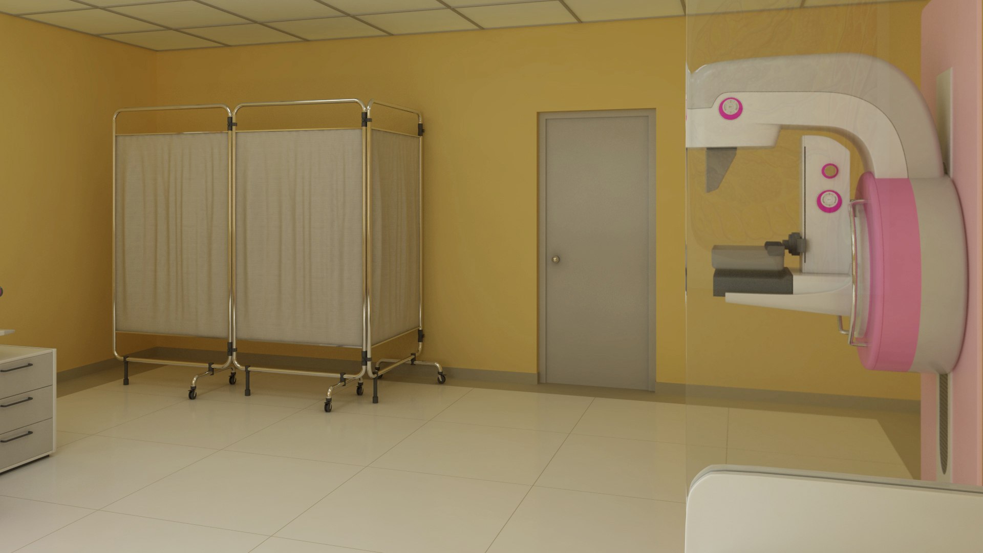 3d Model Mammography Room