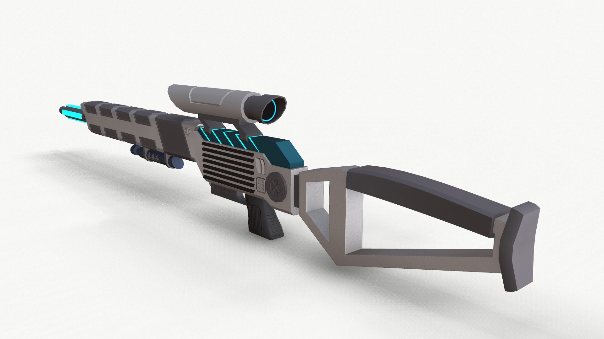 Sci-fi Weapon 3D Model - TurboSquid 1198585