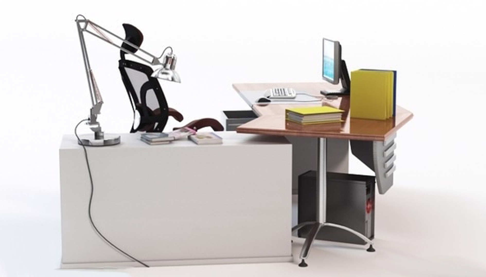 3d Computer Desk Chair Props Model