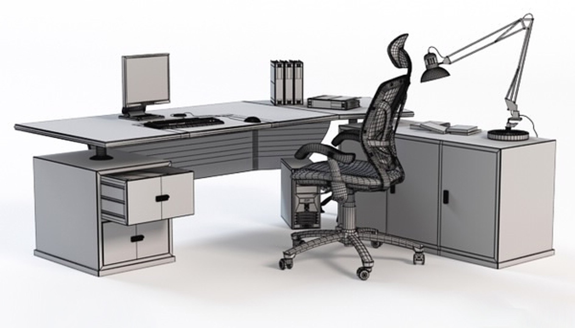 3d Computer Desk Chair Props Model