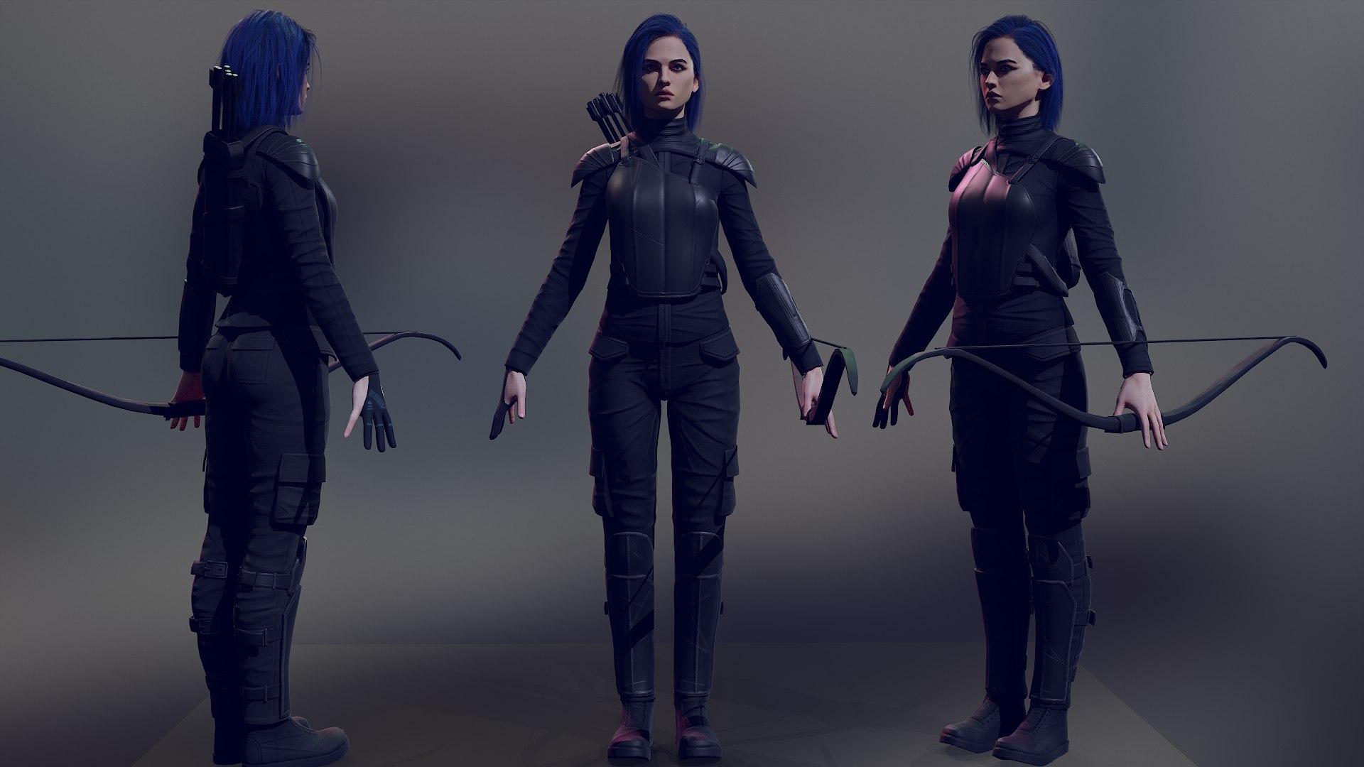 Archer Low-poly 3D Model - TurboSquid 2134850