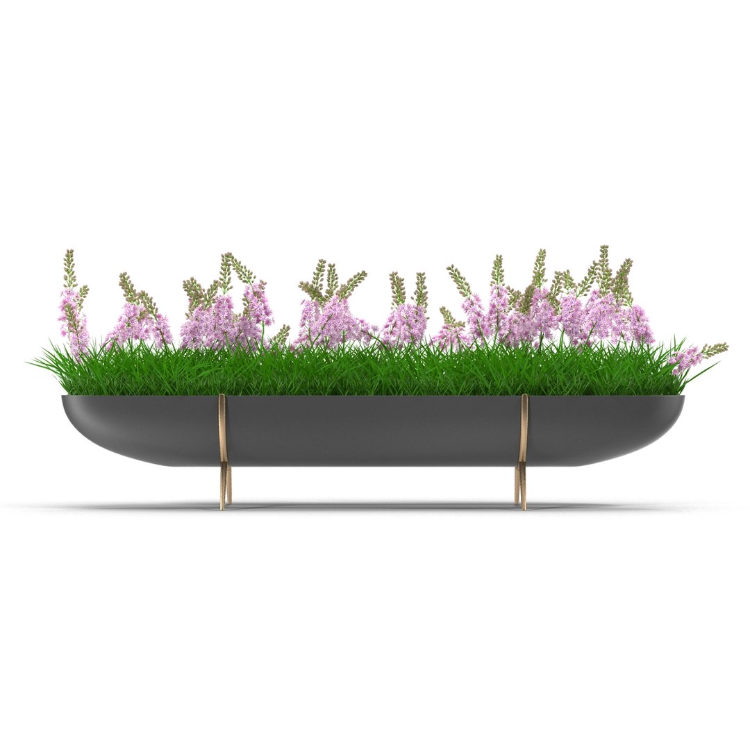 3d Model Long Flowerpot