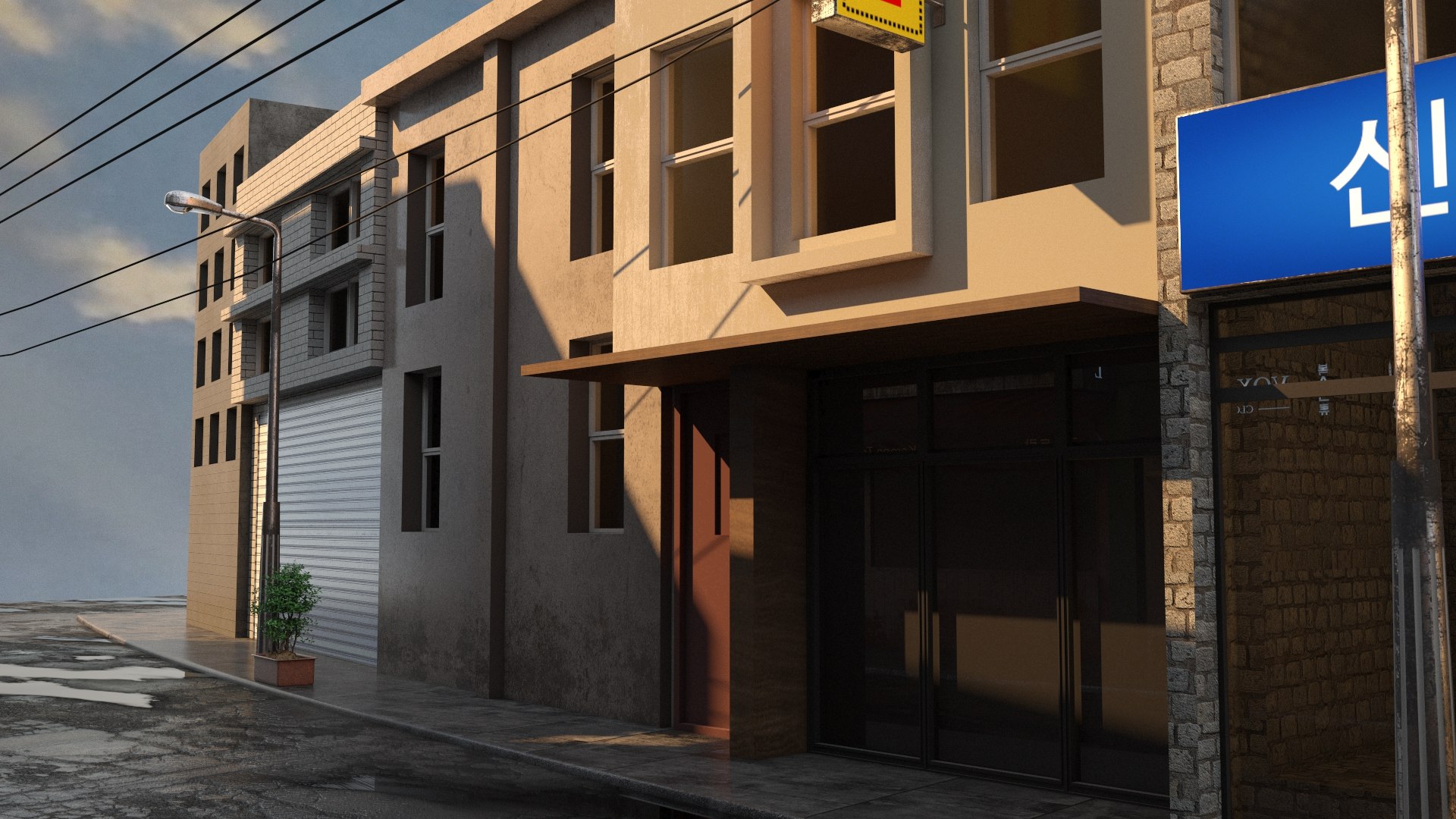 Korean Street 3D Model - TurboSquid 1752355