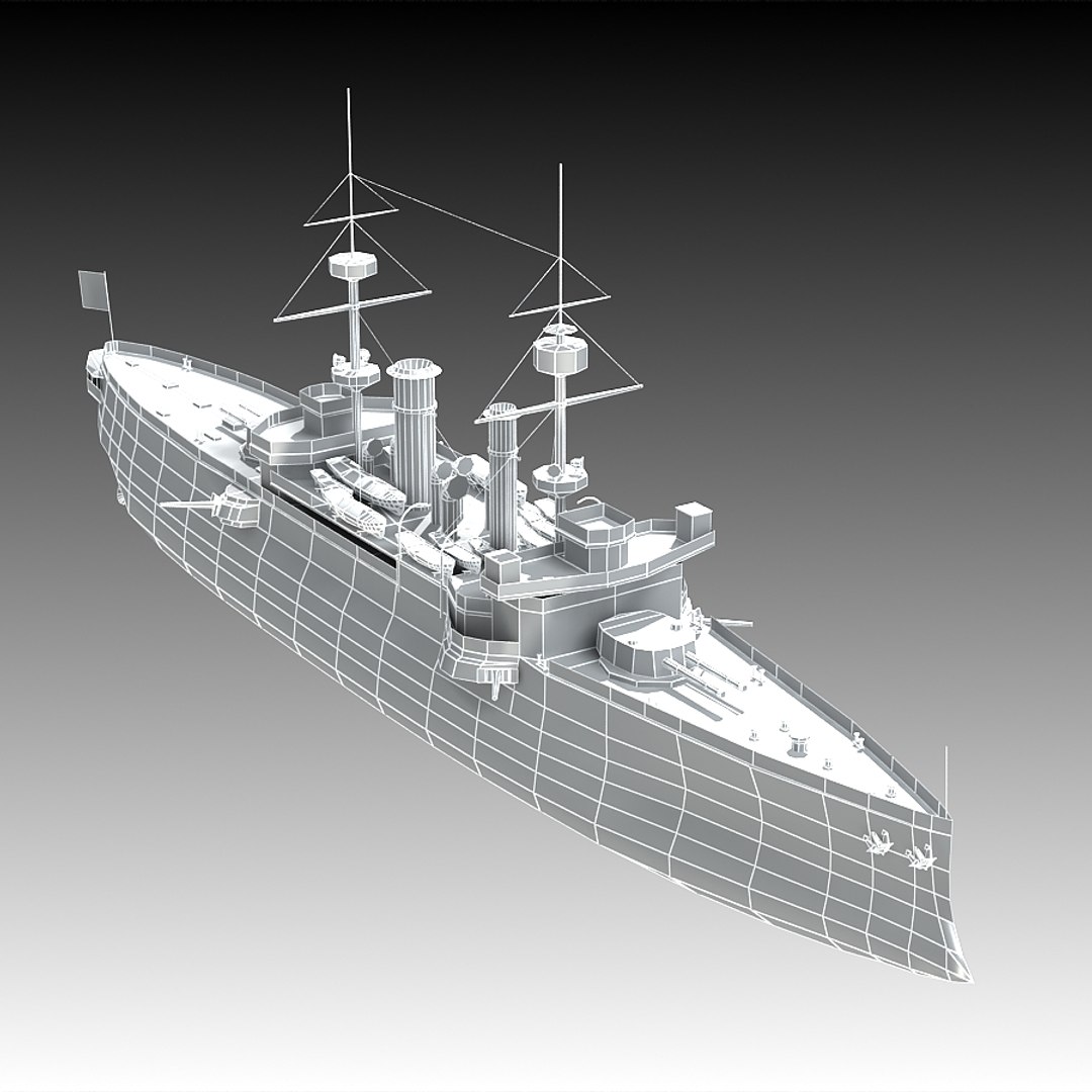 Hms Goliath 1898 World War 3d Max