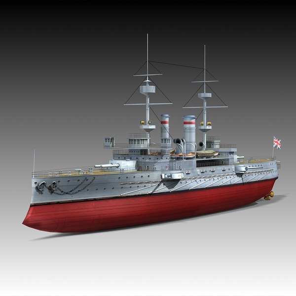 hms goliath 1898 world war 3d max