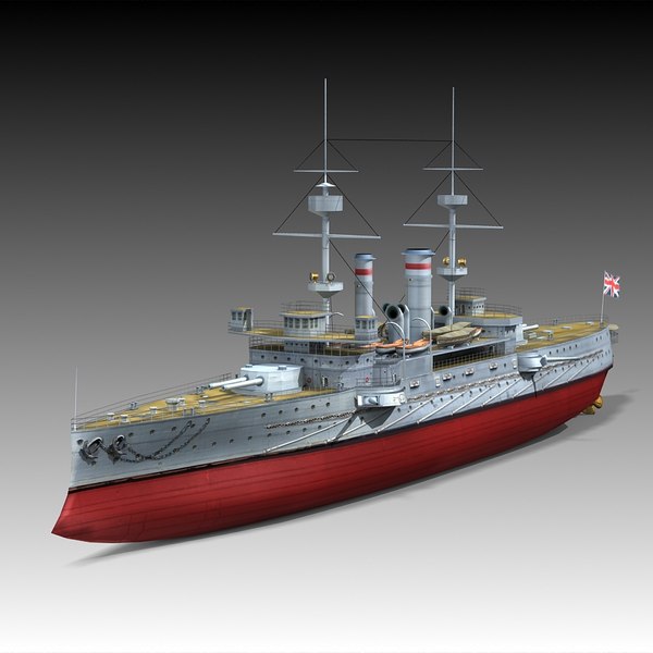 hms goliath 1898 world war 3d max