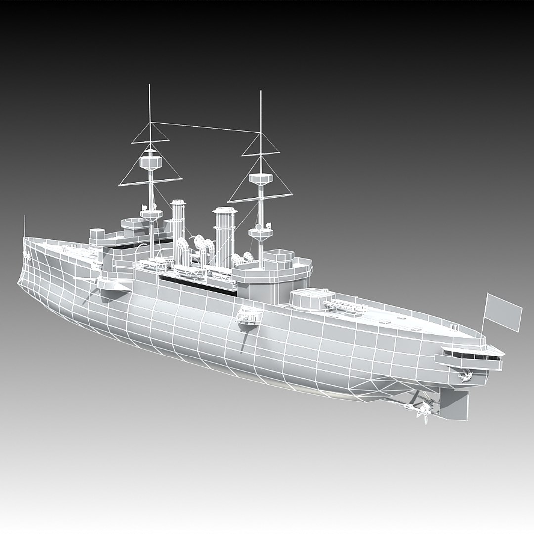 Hms Goliath 1898 World War 3d Max