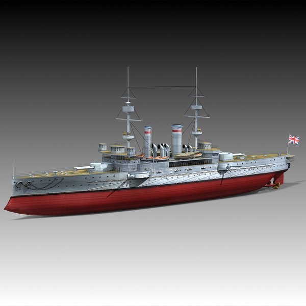 hms goliath 1898 world war 3d max