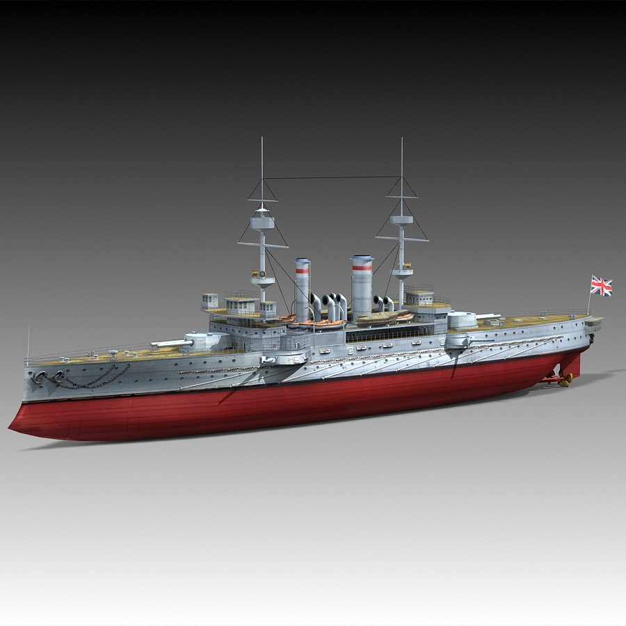 hms goliath 1898 world war 3d max
