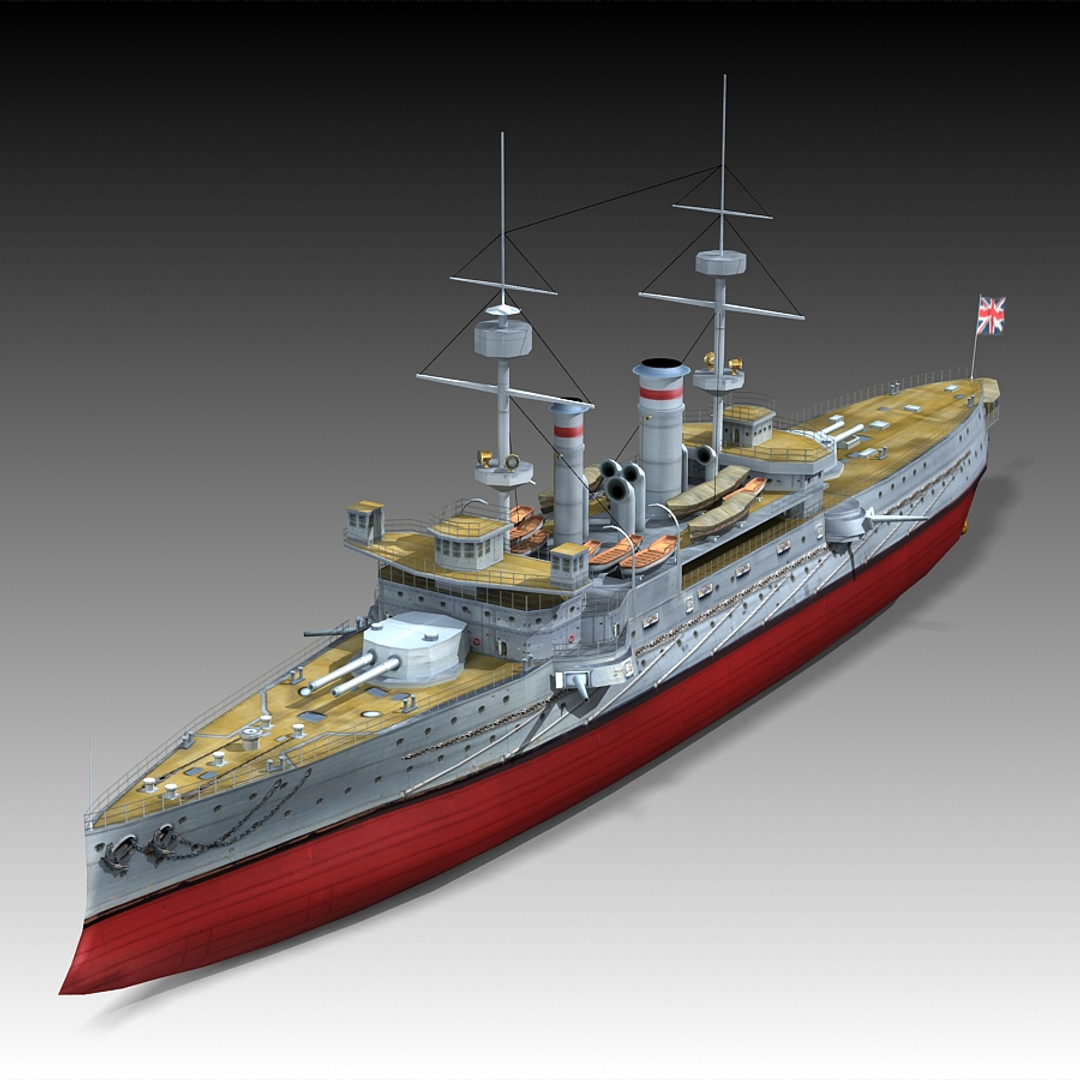 hms goliath 1898 world war 3d max