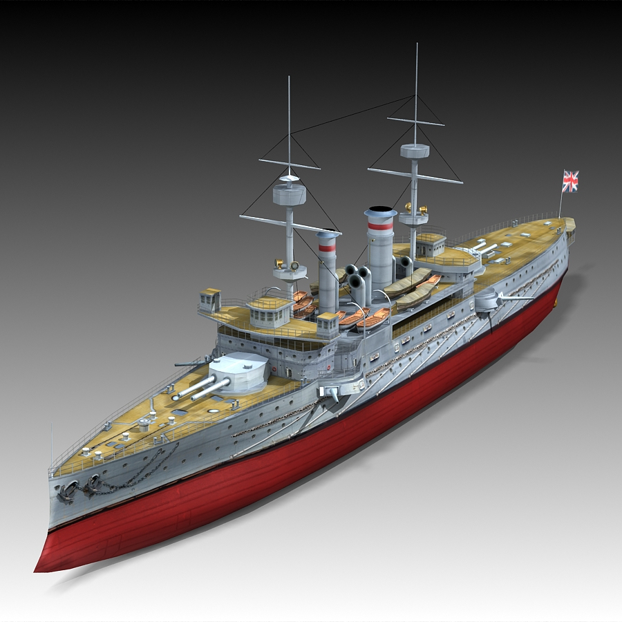 hms goliath 1898 world war 3d max