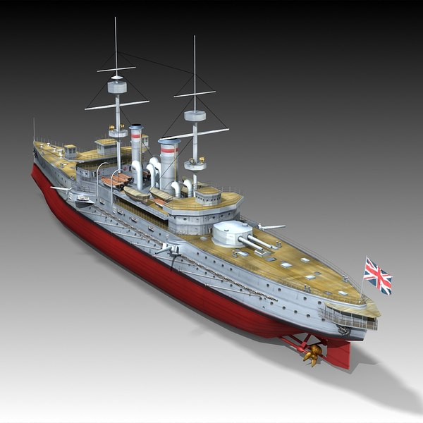 hms goliath 1898 world war 3d max