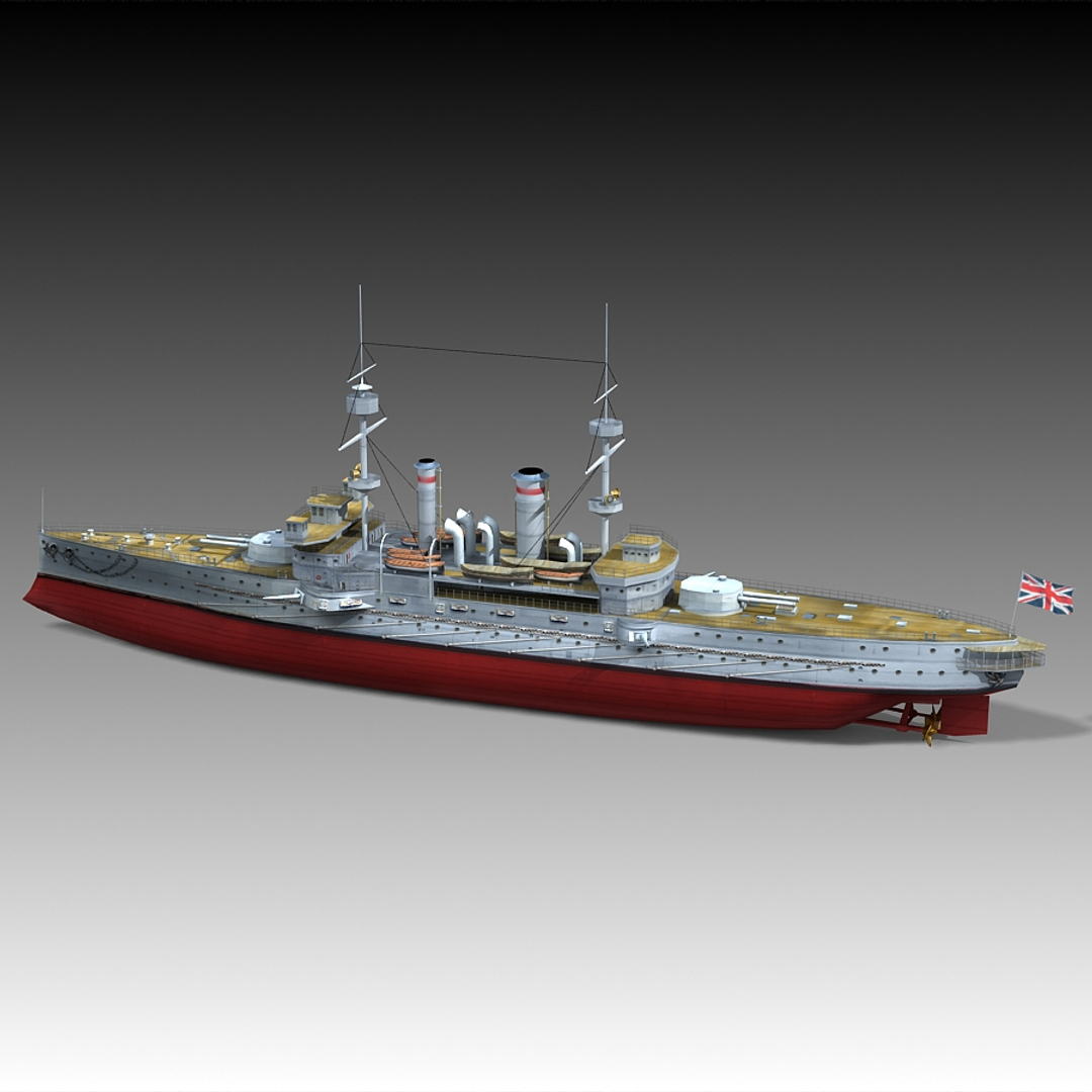 hms goliath 1898 world war 3d max