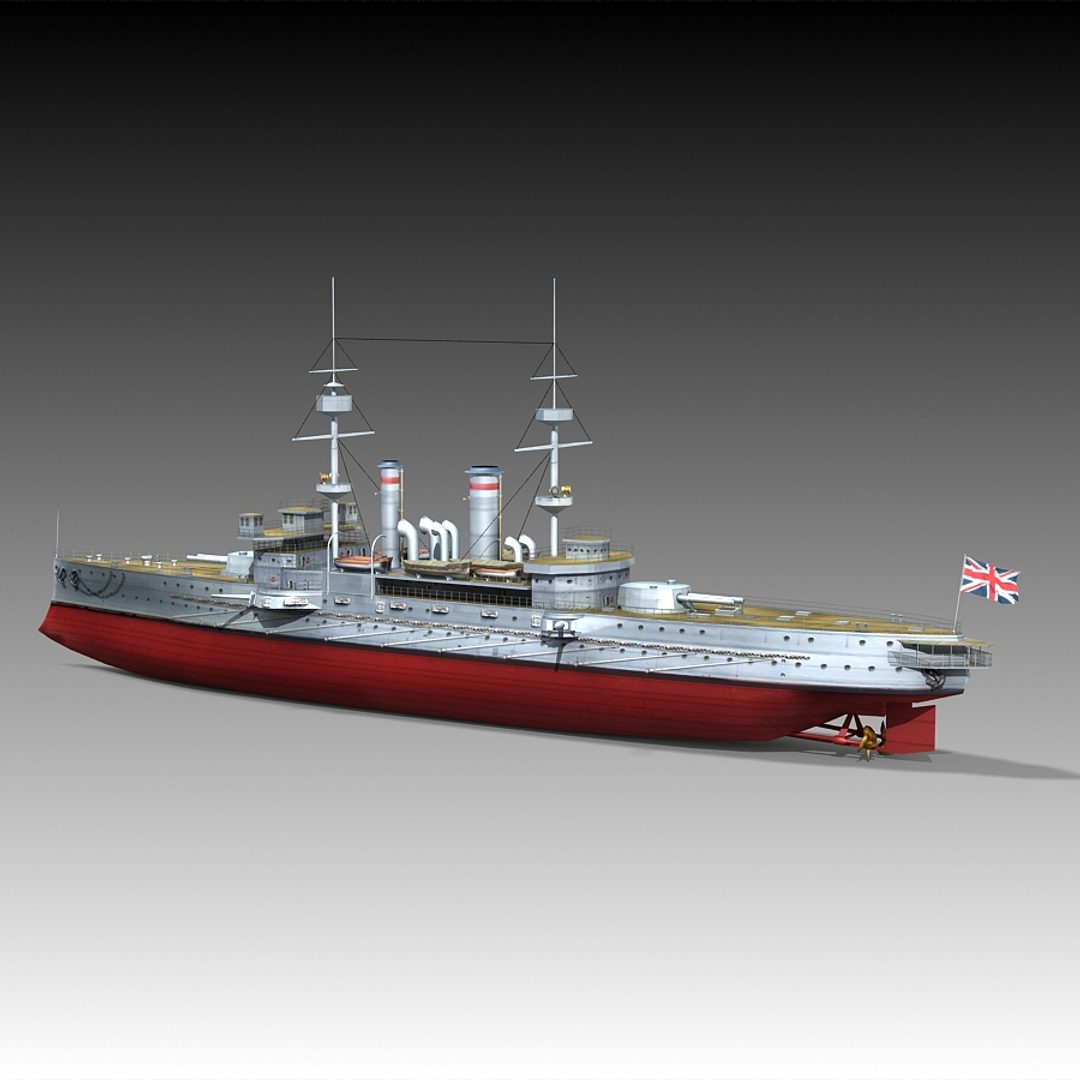hms goliath 1898 world war 3d max