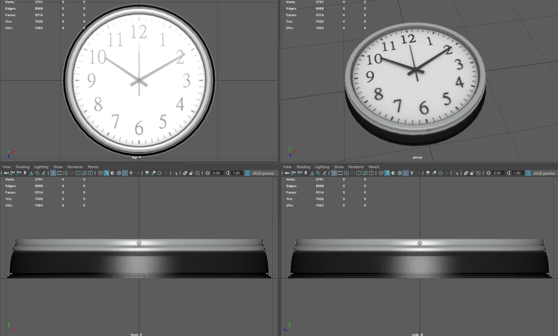 Wall Clock 3D Model - TurboSquid 2098428