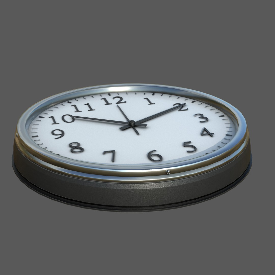Wall Clock 3D Model - TurboSquid 2098428