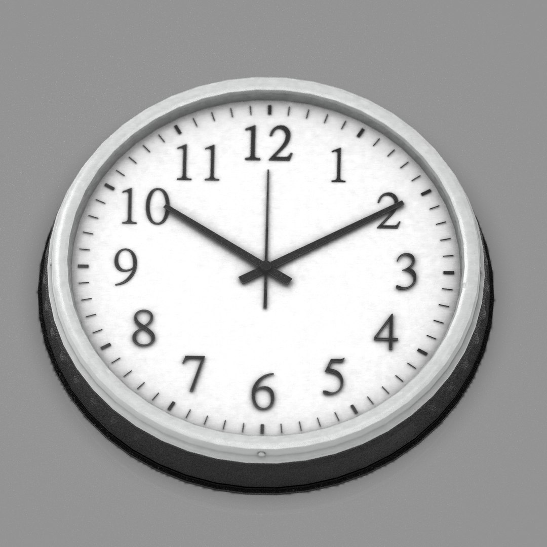 Wall Clock 3D Model - TurboSquid 2098428