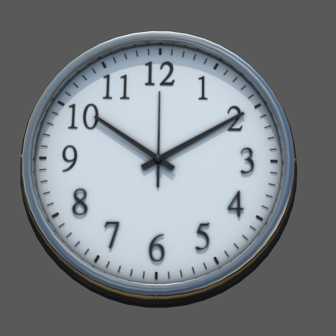 Wall Clock 3D Model - TurboSquid 2098428