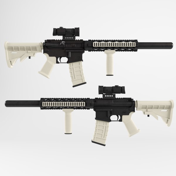 m4 spikes rifle 3d max