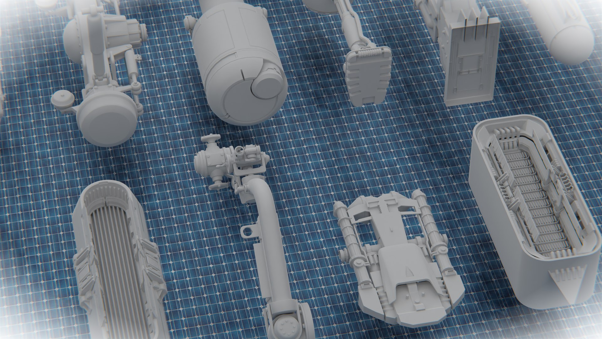 Scifi Various Kitbash 3D model - TurboSquid 2137311