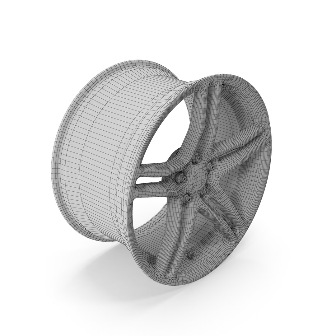 Carroll Shelby Wheel Company CS14 Wheel Gloss Gunmetal Mustang 3D model ...