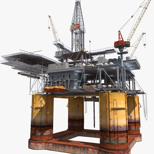 oil rig 3d max