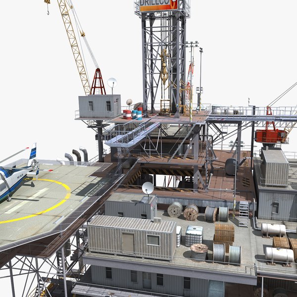 oil rig 3d max