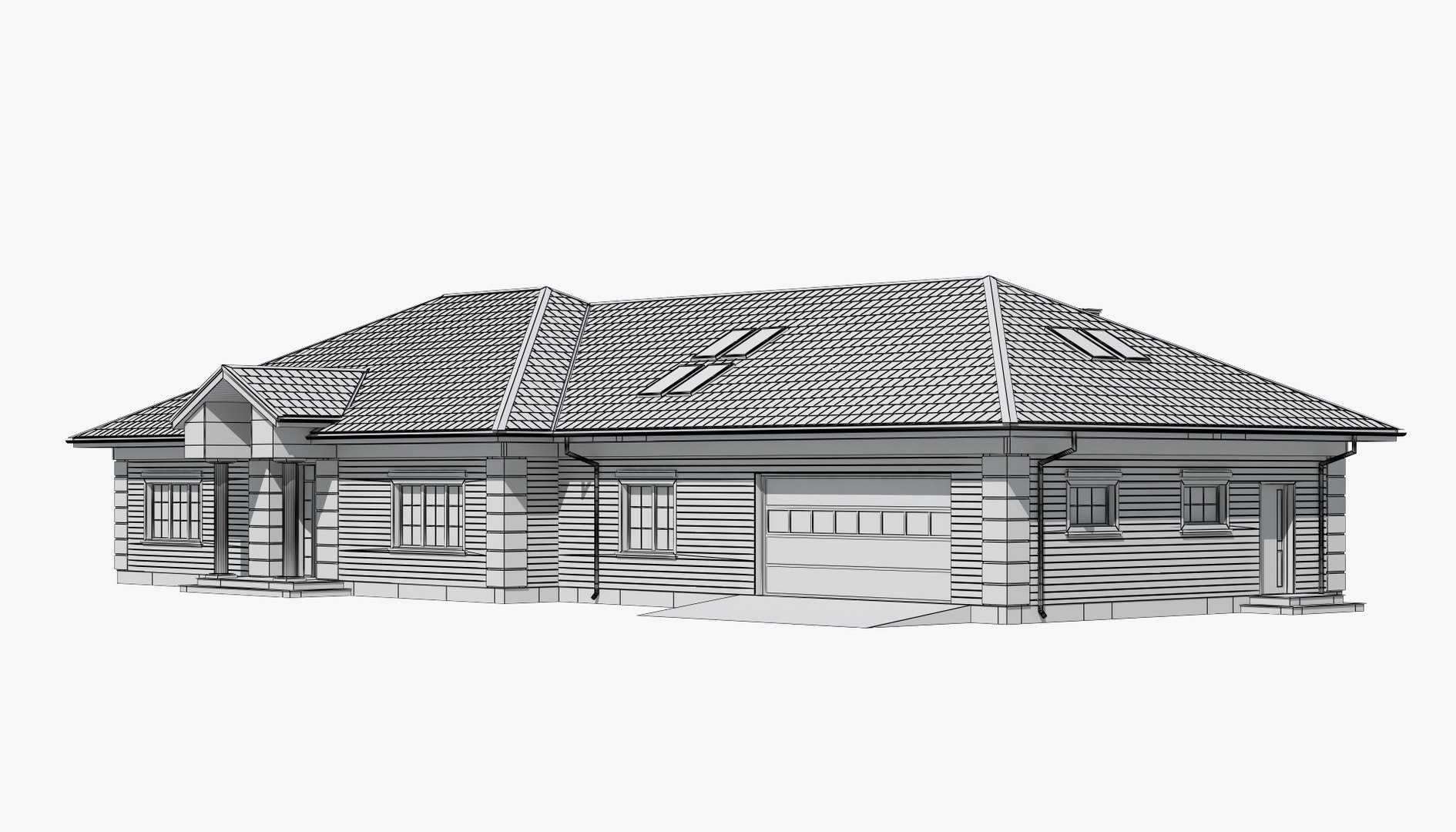 Cottage 3D Model - TurboSquid 1335436