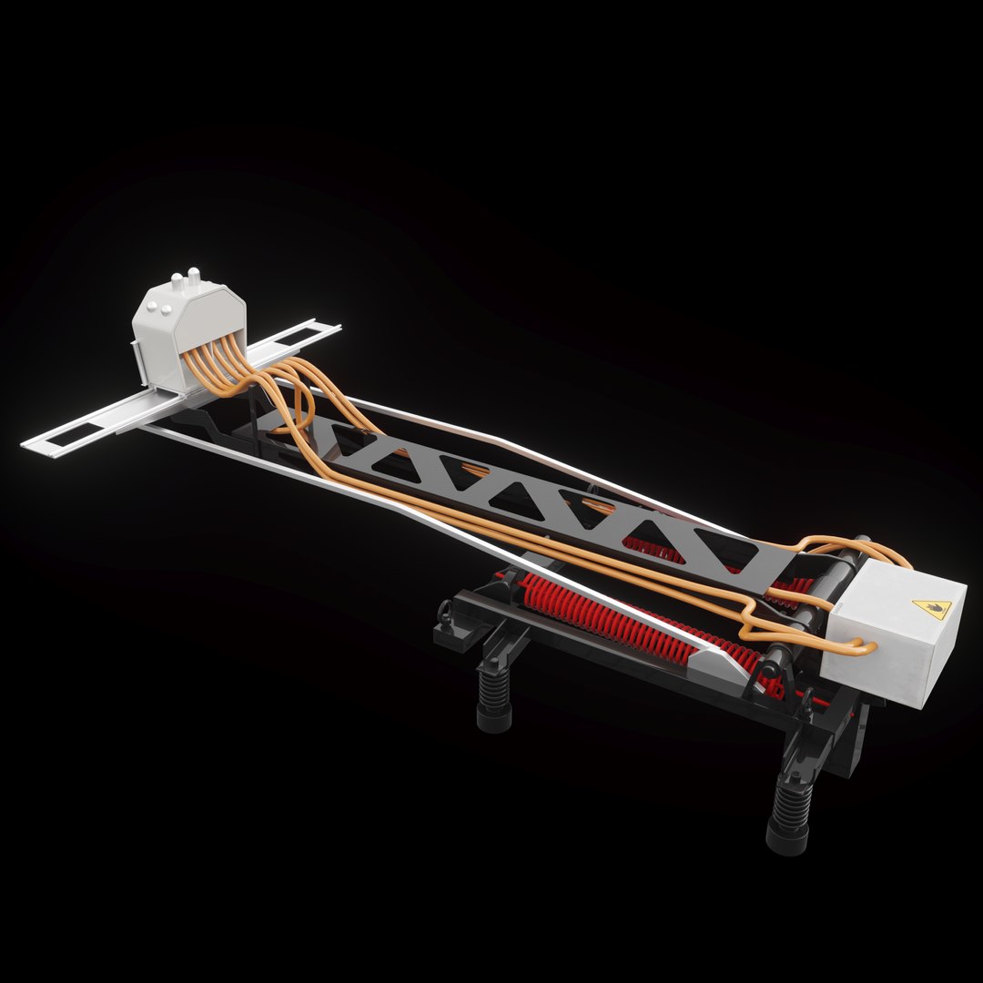 3D Roof-mounted Pantograph Sls Model - TurboSquid 1701469