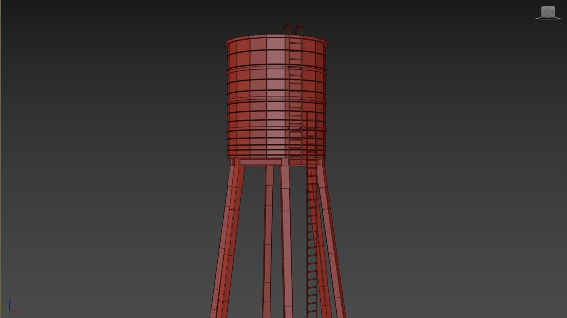 3D Water Tower Model - TurboSquid 2194549