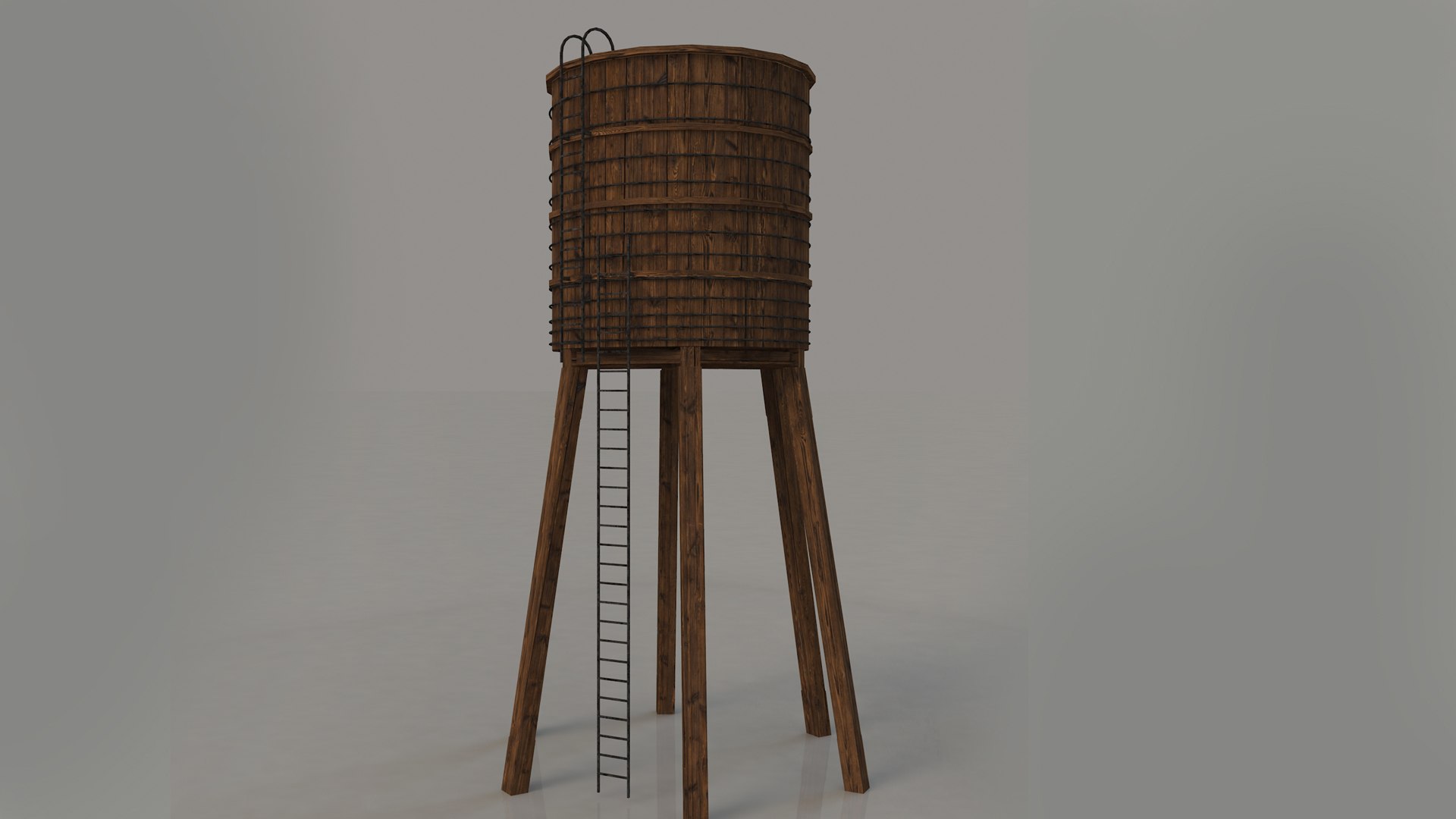 3D Water Tower Model - TurboSquid 2194549