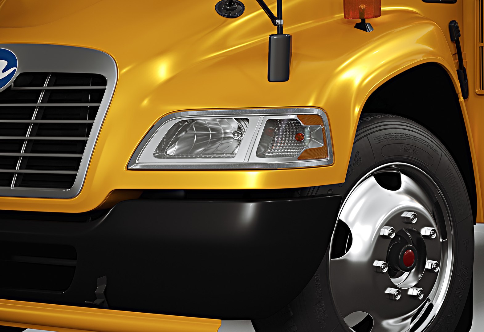 3d 2015 Blue Bird Vision Model