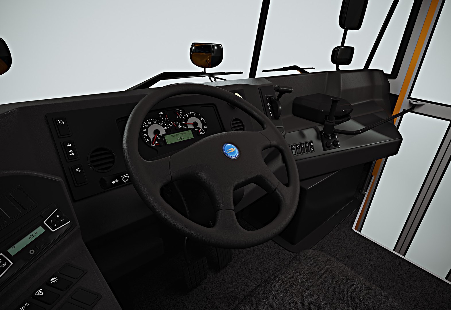 3d 2015 Blue Bird Vision Model