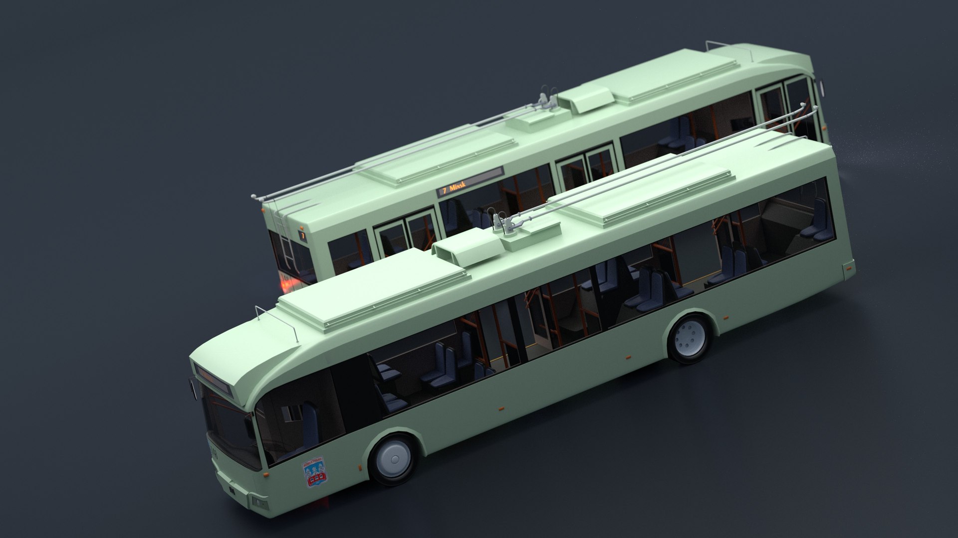 3D Model Trolleybus BKM 321 Collection - TurboSquid 2021025