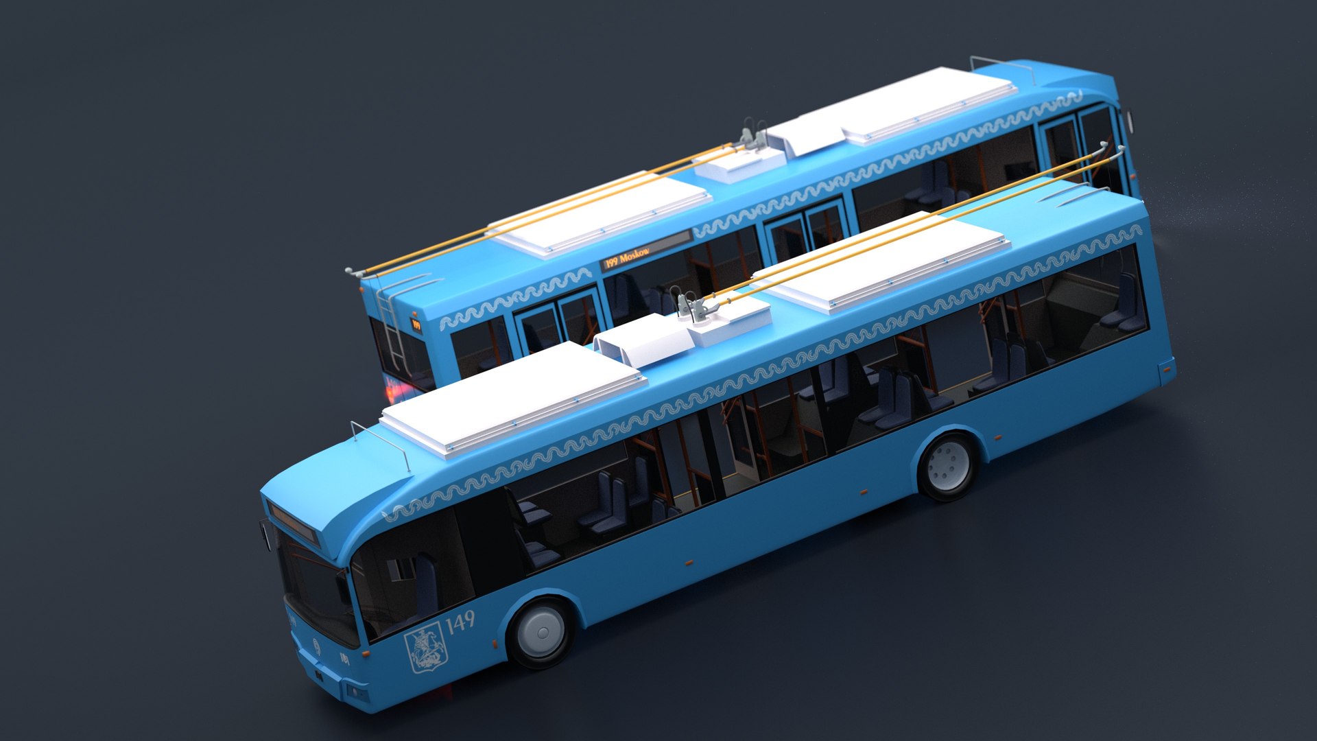 3D Model Trolleybus BKM 321 Collection - TurboSquid 2021025