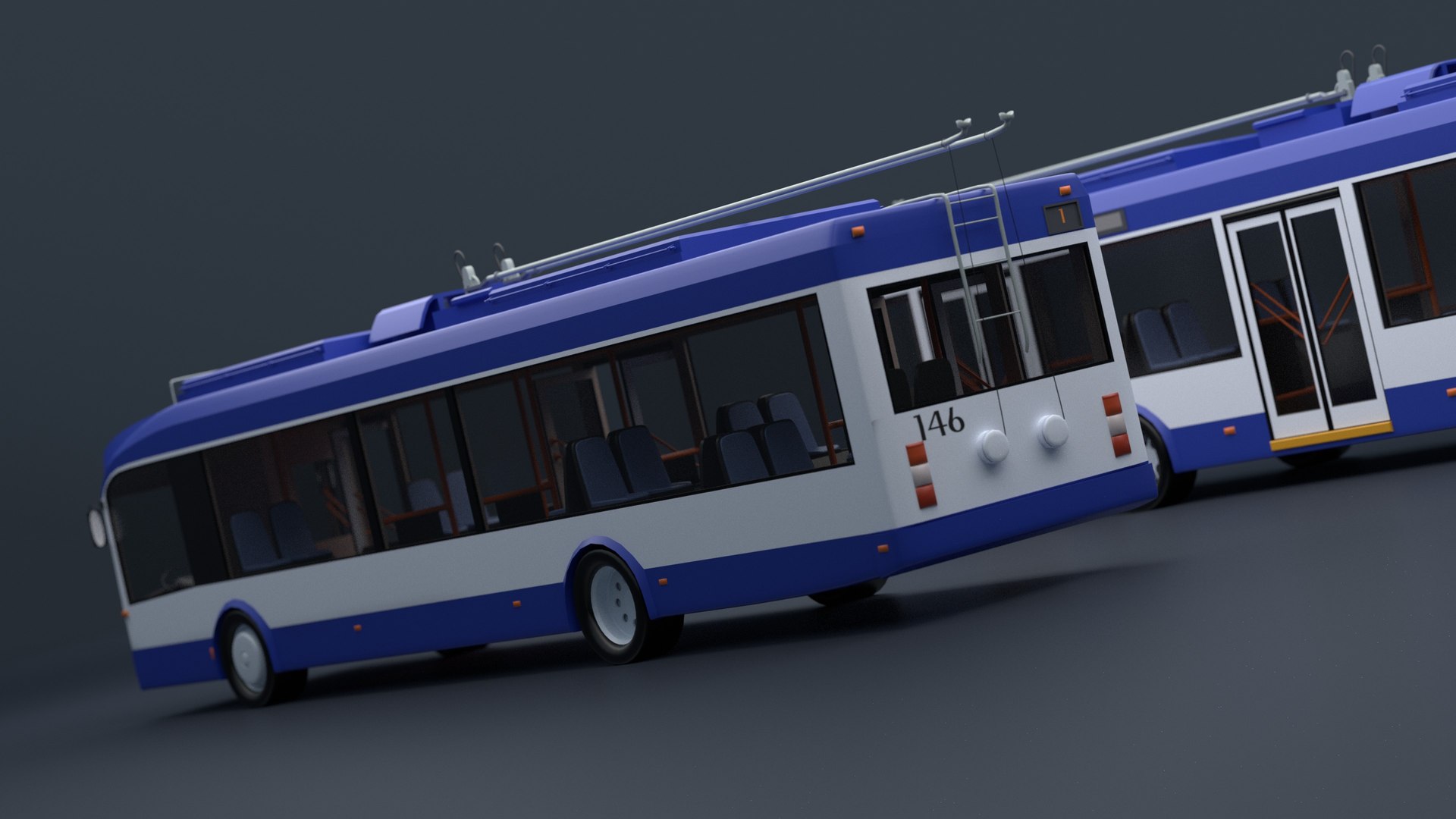 3D Model Trolleybus BKM 321 Collection - TurboSquid 2021025