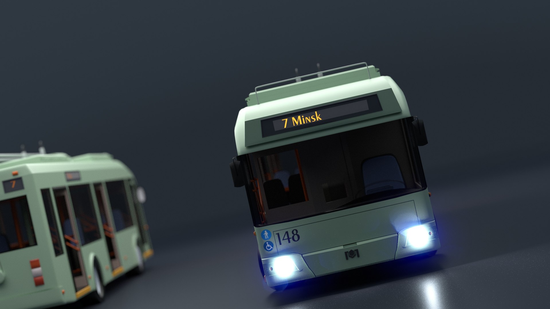 3D Model Trolleybus BKM 321 Collection - TurboSquid 2021025