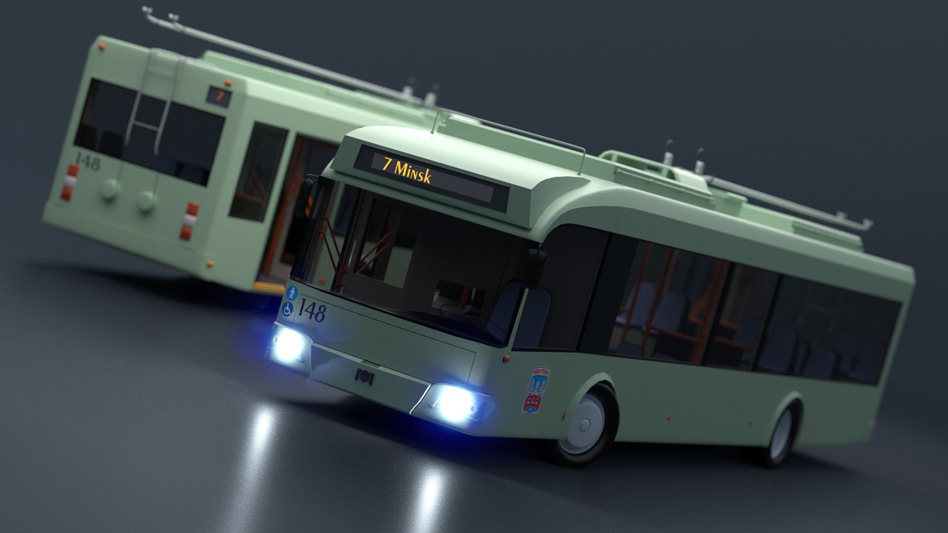 3D Model Trolleybus BKM 321 Collection - TurboSquid 2021025