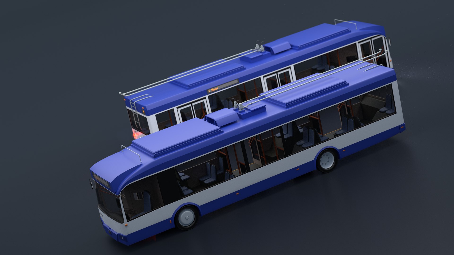 3D Model Trolleybus BKM 321 Collection - TurboSquid 2021025