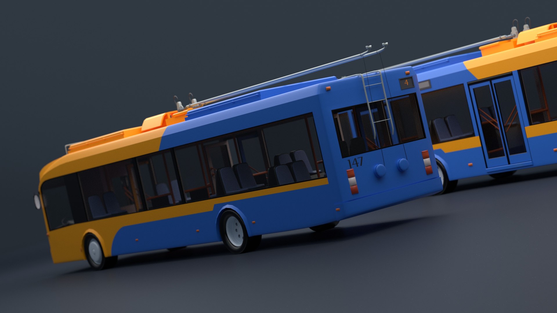 3D Model Trolleybus BKM 321 Collection - TurboSquid 2021025