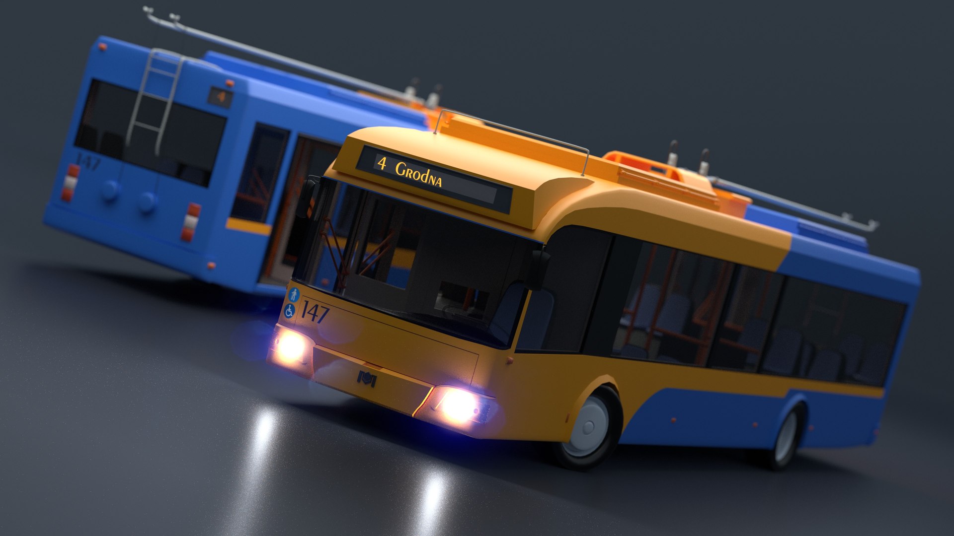3D Model Trolleybus BKM 321 Collection - TurboSquid 2021025
