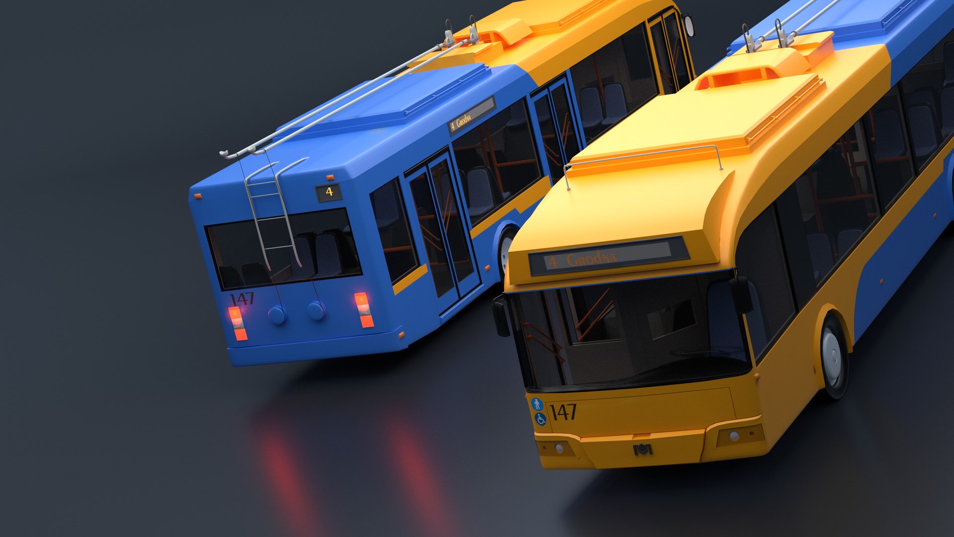 3D Model Trolleybus BKM 321 Collection - TurboSquid 2021025