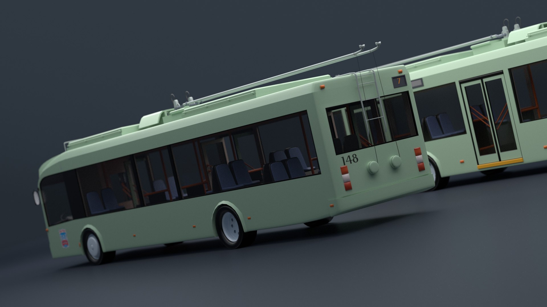 3D Model Trolleybus BKM 321 Collection - TurboSquid 2021025