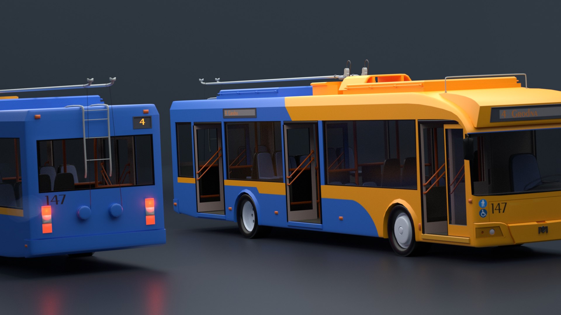 3D Model Trolleybus BKM 321 Collection - TurboSquid 2021025