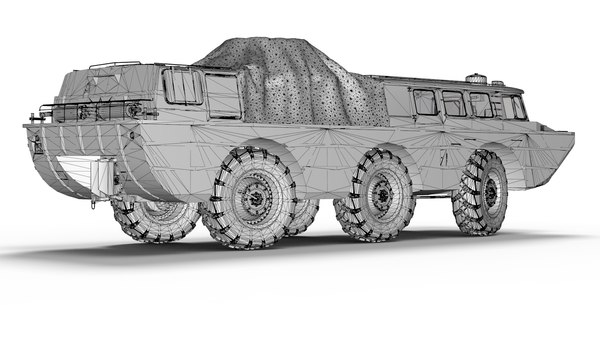 ZiL-5901 PEU-2 (소비에트 수륙 양용 차량) 3D 모델 - TurboSquid 1381760